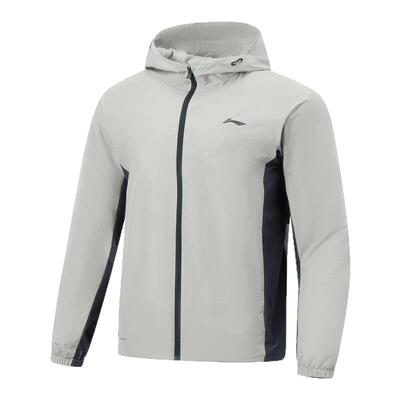 李宁男子立体防泼水运动风衣