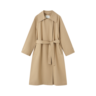 indicia标记商场同款25春季新款质感休闲长款工装风衣 F2A5FY064C