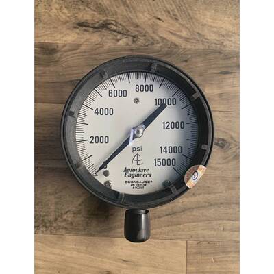 Manomtre dingnieurs dautoclave 15000 psi Duragauge