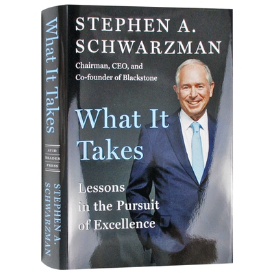 苏世民 我的经验与教训 英文原版 精装人物传记 What It Takes 黑石集团创始人苏世民个人传记 英文版进口原版英语书籍