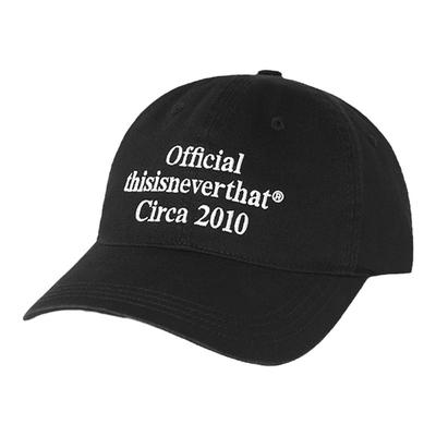 thisisneverthat® Times Cap秋冬新款字母刺绣圆顶鸭舌棒球帽
