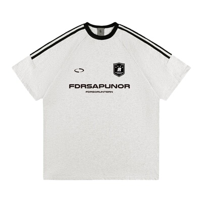 FDR官方店章仔织带印花短袖t恤