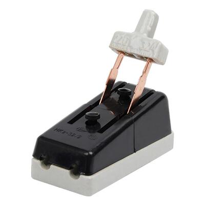 单相闸刀开关黑色老式隔离刀闸