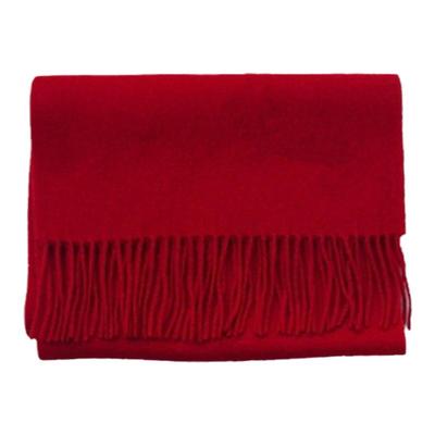 新年红色纯羊毛围巾韩版ins百搭