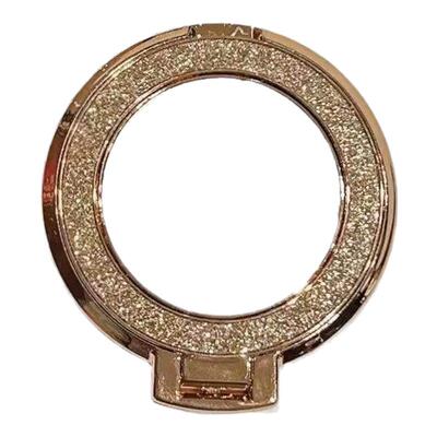 手机支架新款闪粉镜子适用华为苹果OPPO小米vivo便携粘贴指环支架