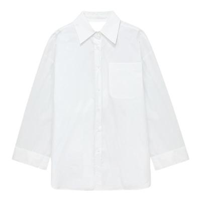 MacaKaka蝴蝶结设计衬衫连衣裙