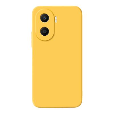 适用荣耀X40i手机壳honorX40i华为honor新款液态硅胶DIO一AN00全包防摔保护套叉40i男女xi专用ix黄色软壳外壳