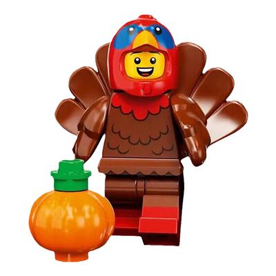 71034第23季抽抽乐KM66047火鸡人拼装男孩儿童益智积木人仔玩具