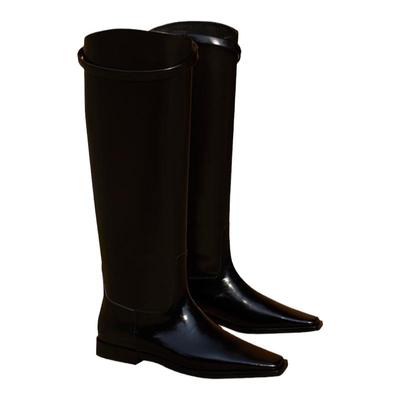 真皮底高筒靴Le'Murmure