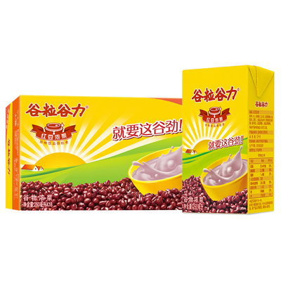 营养植物蛋白谷粒谷力红豆早餐奶