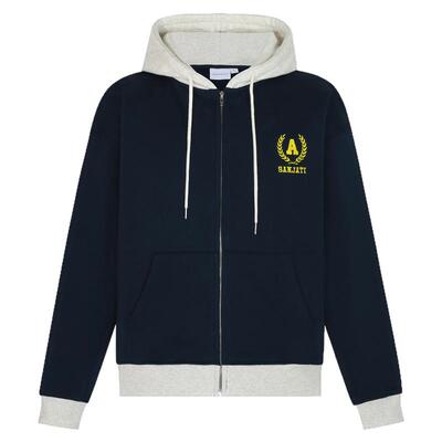 刺绣logosanjati美式卫衣