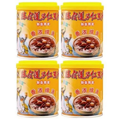 泰奇精品陈皮莲子豆沙粥即食速食绿豆汤200g*4罐 -MS