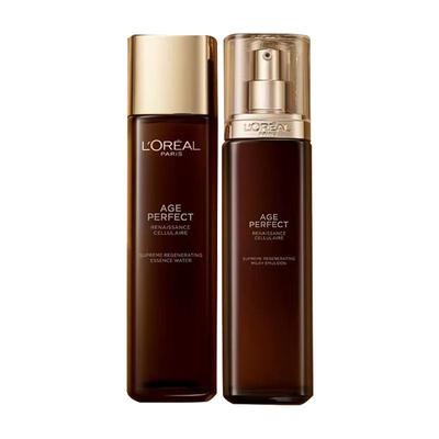 欧莱雅金致奢养淡化细纹水乳套装