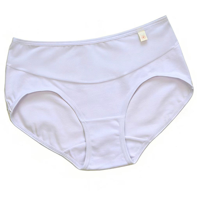 彩田纯棉透气提臀中腰平角女内裤