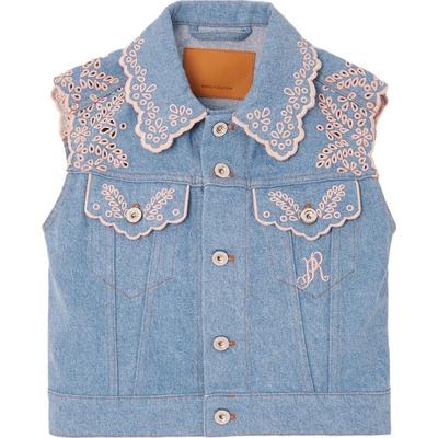 【折扣】Paco  Rabanne 女马德拉刺绣边饰马甲