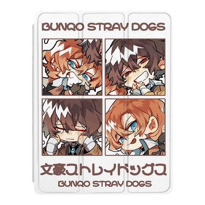 imobile文豪野犬适用ipad保护套ipadpro带笔槽air5日系4动漫mini6/2021苹果11寸10第九代三折式3/2平板保护壳