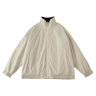 日系阿美咔叽翻领绒面棉服夹克男