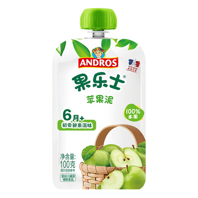 andros果乐士100%水果果泥