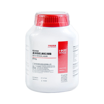 孟加拉红虎红琼脂培养基021010BR250g/瓶微生物检测 正品广东环凯