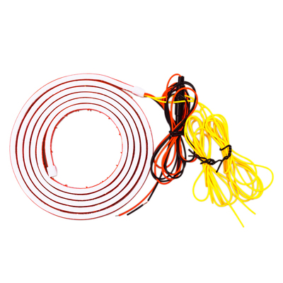 汽车机盖贯穿式日行灯带转向模式启动扫描中网动态流光装饰灯LED