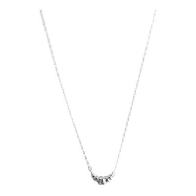 Nicole「一口可颂」氛围感纯银流苏项链小众设计感简约风锁骨链女