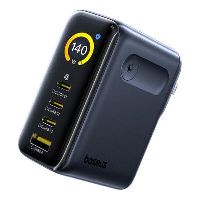 倍思数显充140W氮化镓充电器屏显