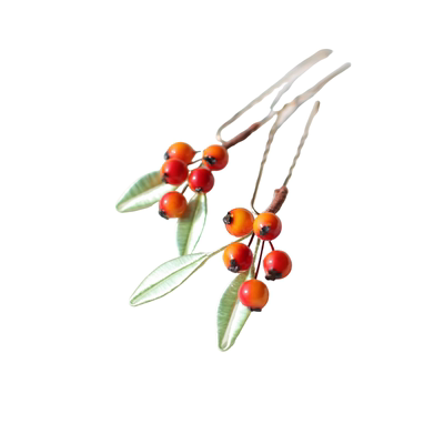 原创浆果百搭头饰缠花可爱汉服