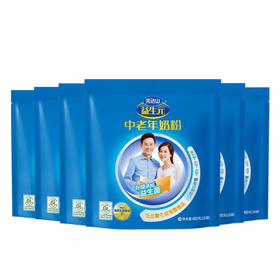 完达山益生元中老年奶粉400g*6袋