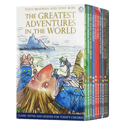 世界伟大的冒险故事10册套装 Greatest Adventures in the World 鲁滨逊漂流记 贝奥武夫 格列佛游记 英文原版 儿童文学小说