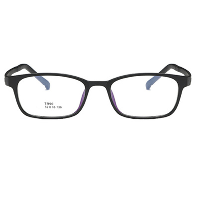 监狱专用看守所近视眼镜全塑料无金属螺丝框架老花眼睛软树脂透明