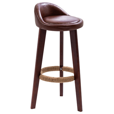 吧台凳北欧凳子商用吧台凳木多福