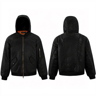 GRAILZBOMBER飞行夹克连帽棉服