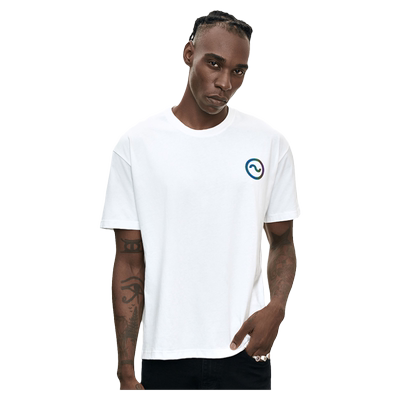 纯棉情侣短袖潮流白色powsterT恤