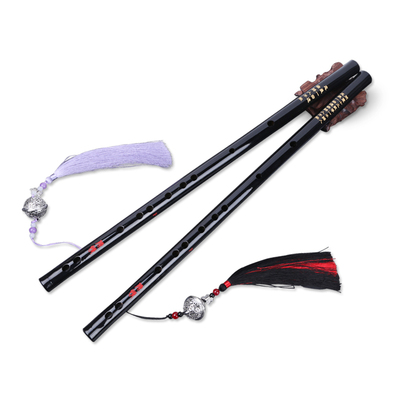 竹笛古风笛子黑色初学横笛