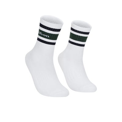 Wilson威尔胜官方男女通用百搭时尚潮流撞色网球运动抗菌高腰袜子