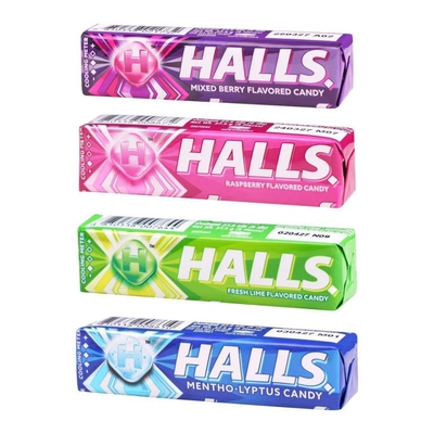 泰国进口HALLS荷氏薄荷糖青柠味