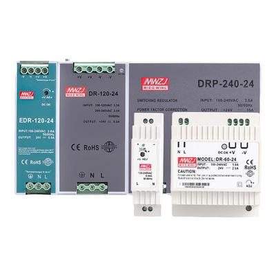 明伟导轨式安装DR-15-24开关电源