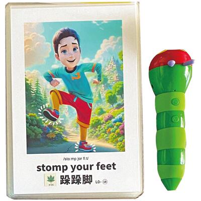 小莘莘点读版tpr英文指令卡英语