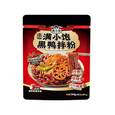 满小饱黑鸭拌粉294g武汉地道卤香