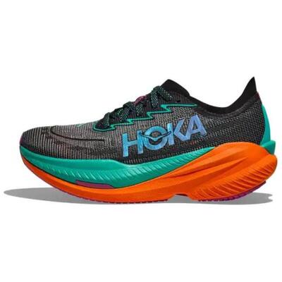 【荐】HOKA ONE ONE Mach X 2 舒适透气回弹低帮跑步鞋男款黑色