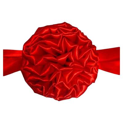 大红花球新车装饰剪彩红绸布