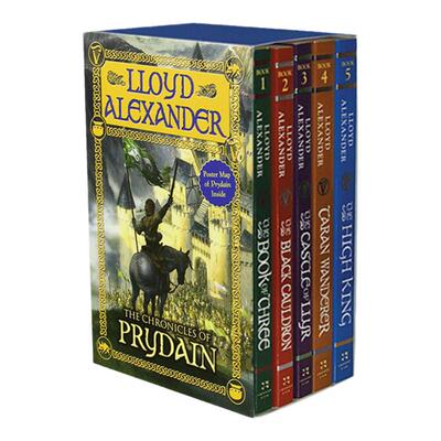 奇幻岛英雄系列全5册套装 英文原版小说 The Chronicles of Prydain 纽伯瑞奖 至高王 黑神锅 劳埃德亚历山大 英文版课外阅读书