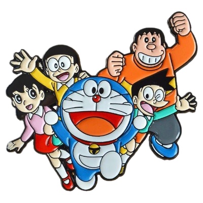 哆啦A梦金属胸针叮当猫徽章