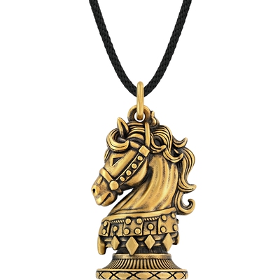 北纬三十度吉运赤兔马吊坠配绳