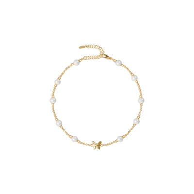 Fellala/翡拉拉「化蝶」原创设计珍珠手链珐琅设计手饰