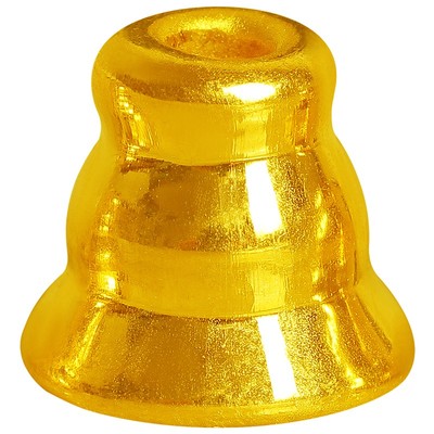 足金亮面佛塔塔帽硬金