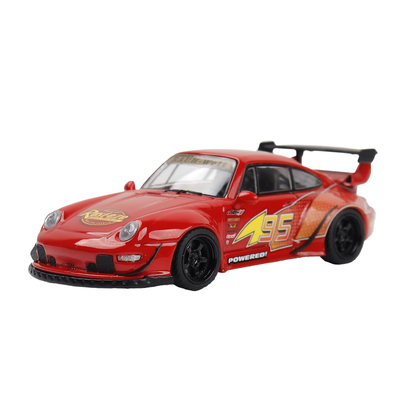 保时捷911 992 GT3RS BSC 1/64 RWB 964 闪电麦昆总动员 合金车模