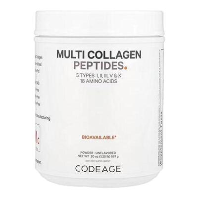 Codeage水解多胶原蛋白肽补水焕亮养发肤甲弹润美肤补水亮