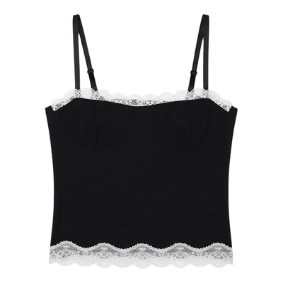 性感修身拼接吊带身拼接吊带背心