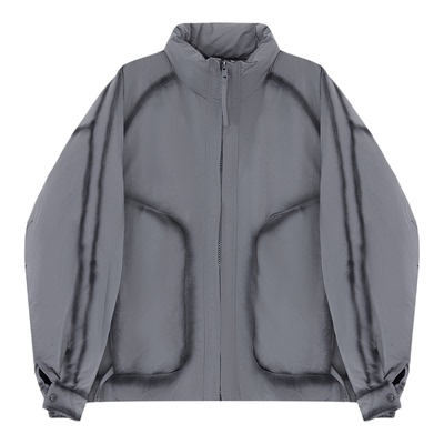 中国狐轩男装冬季短款立领羽绒服